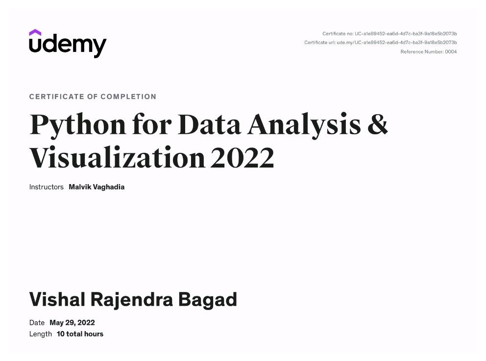 Vishal Bagad on LinkedIn: #python #dataanalysis #visualization # ... Vishal Bagad on LinkedIn: #python #dataanalysis #visualization # ...