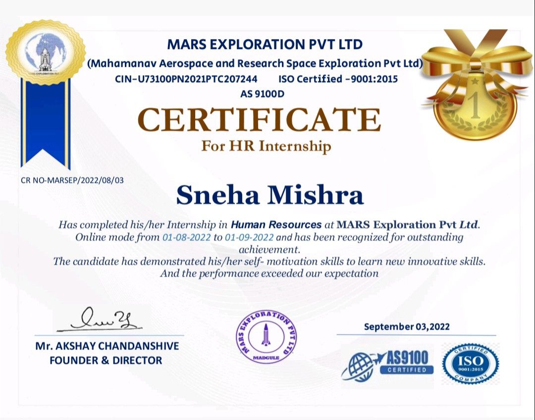 Sneha Mishra on LinkedIn: #experience #connections #internship # ... Sneha Mishra on LinkedIn: #experience #connections #internship # ...