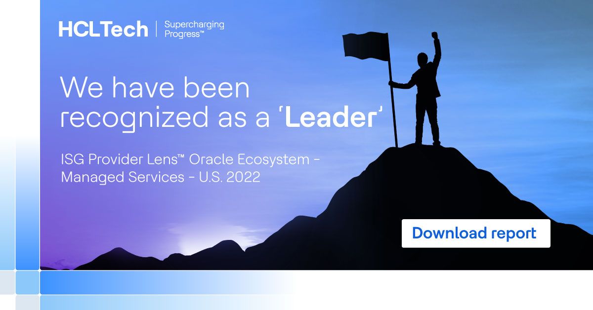 Anurag Purohit on LinkedIn: HCLTech Recognized as Leader In ISG ... Anurag Purohit on LinkedIn: HCLTech Recognized as Leader In ISG ...