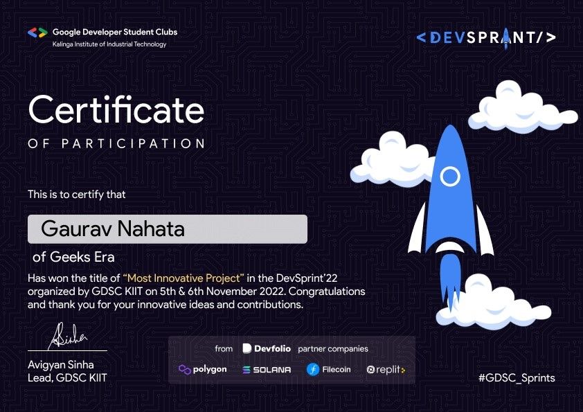 Gaurav Nahata on LinkedIn: #gdsc #kiituniversity Gaurav Nahata on LinkedIn: #gdsc #kiituniversity
