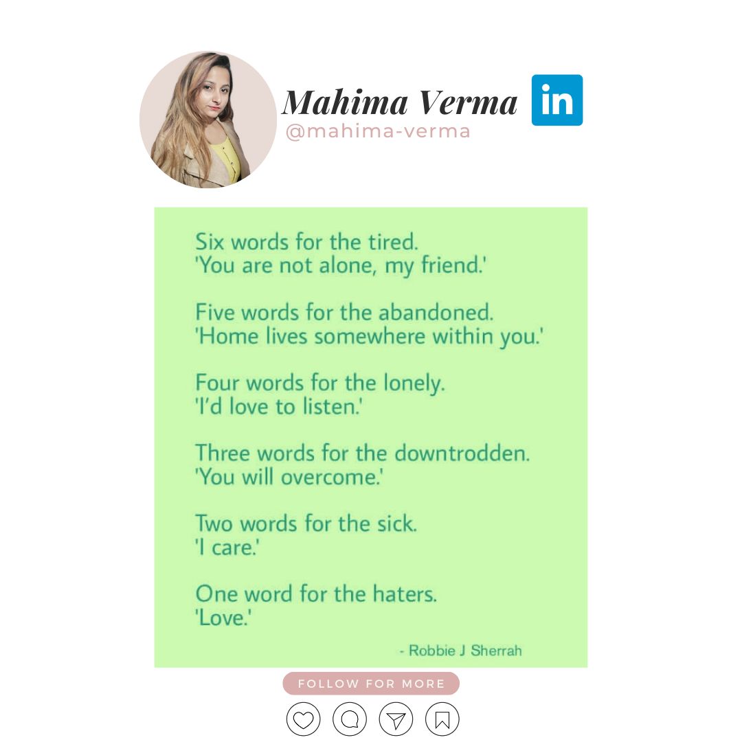 Mahima Verma on LinkedIn: #robbiejsherrah Mahima Verma on LinkedIn: #robbiejsherrah