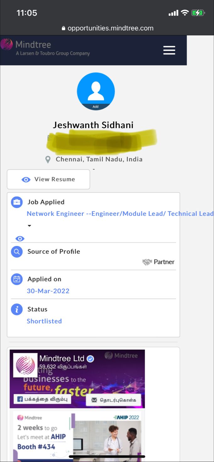 Jeshwanth Sidhani on LinkedIn: #mindtree Jeshwanth Sidhani on LinkedIn: #mindtree