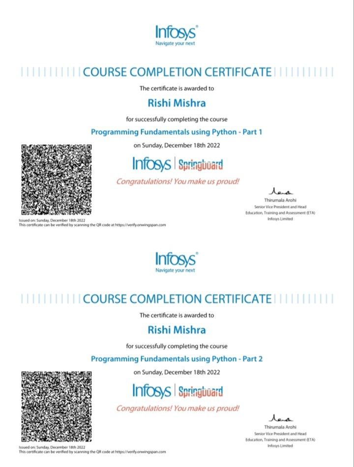 Rishi Mishra on LinkedIn: Programming fundamentals using python Rishi Mishra on LinkedIn: Programming fundamentals using python
