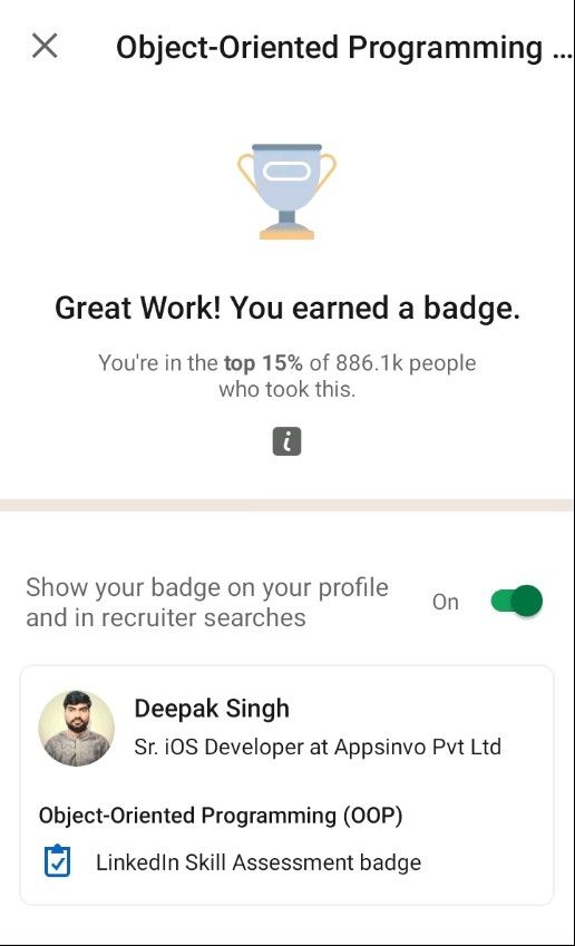Deepak Singh on LinkedIn: Hello, My LinkedIn family today I earned a ... Deepak Singh on LinkedIn: Hello, My LinkedIn family today I earned a ...