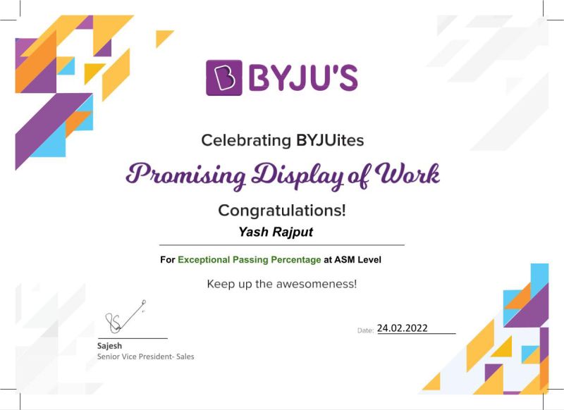 Yash Rajput on LinkedIn: One more Certificate of appreciation added 🔥💪 ... Yash Rajput on LinkedIn: One more Certificate of appreciation added 🔥💪 ...