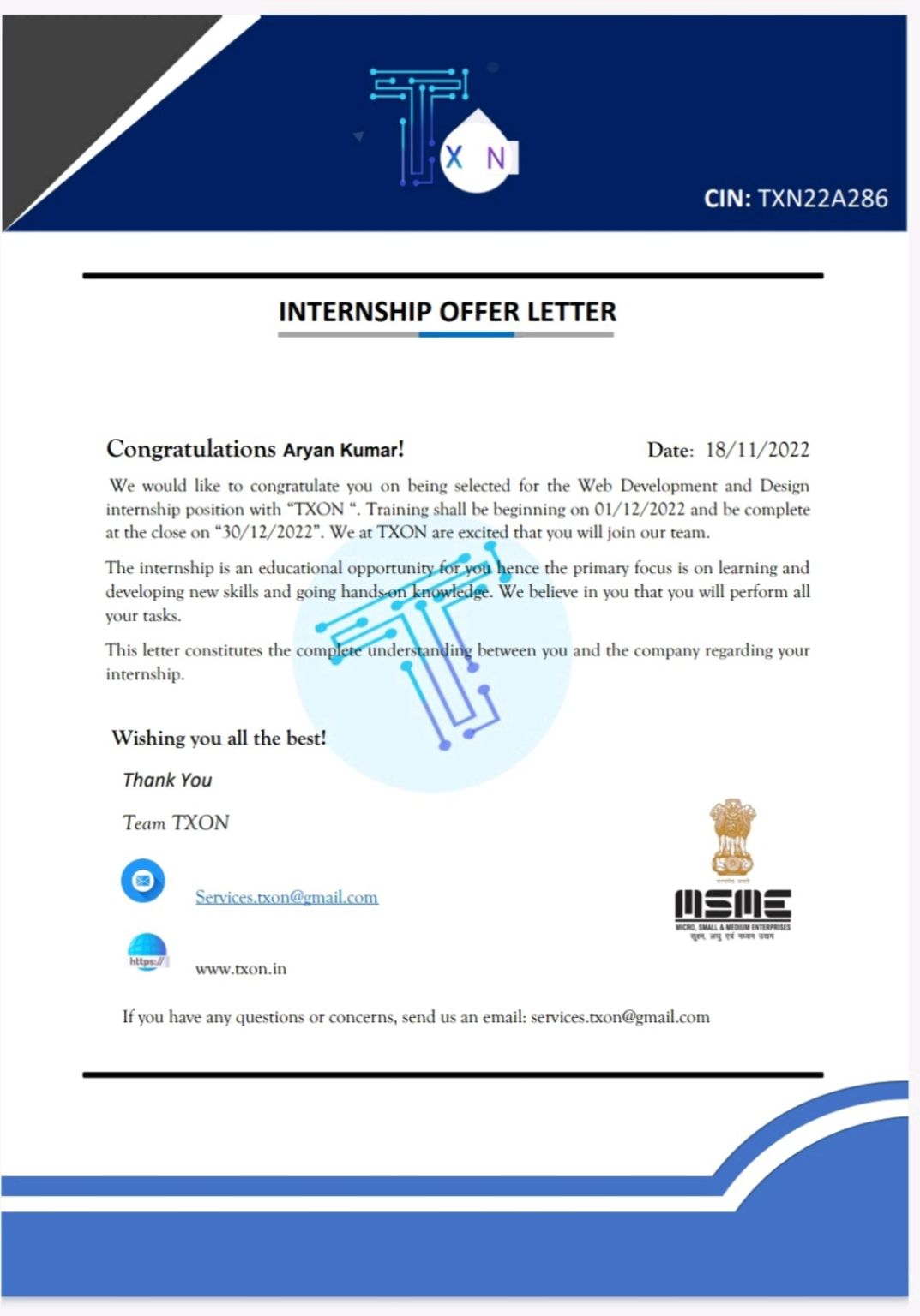 Aryan kumar on LinkedIn: #txon Aryan kumar on LinkedIn: #txon