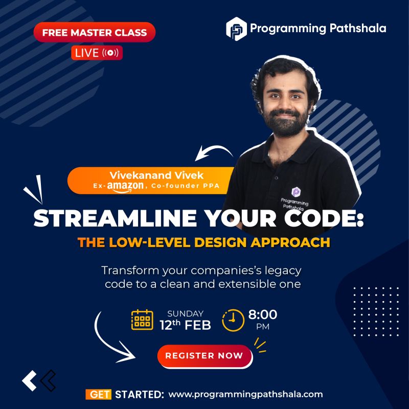 Programming Pathshala on LinkedIn: #lowleveldesign #systemdesign # ... Programming Pathshala on LinkedIn: #lowleveldesign #systemdesign # ...
