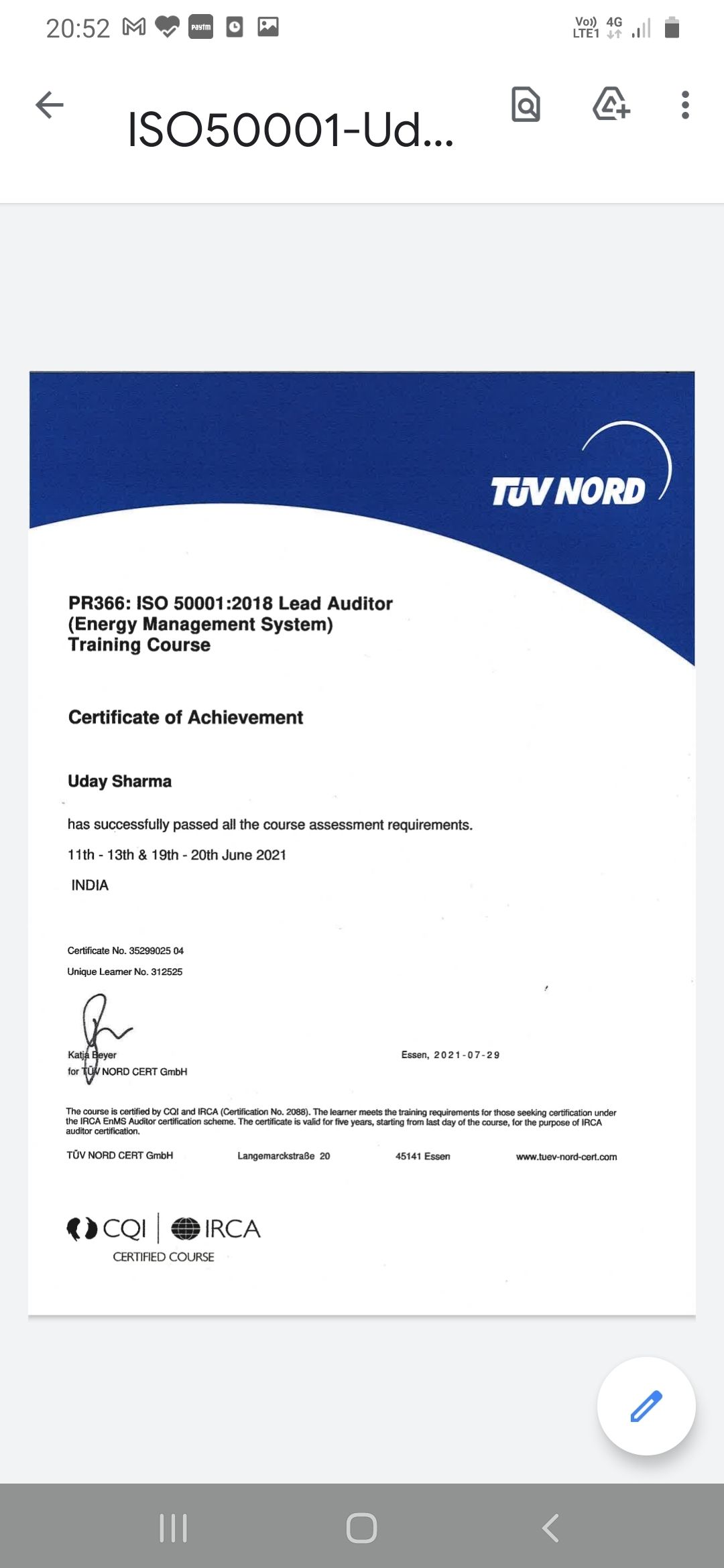 UDAY SHARMA on LinkedIn: #cqi #irca #leadauditor #iso # ... UDAY SHARMA on LinkedIn: #cqi #irca #leadauditor #iso # ...