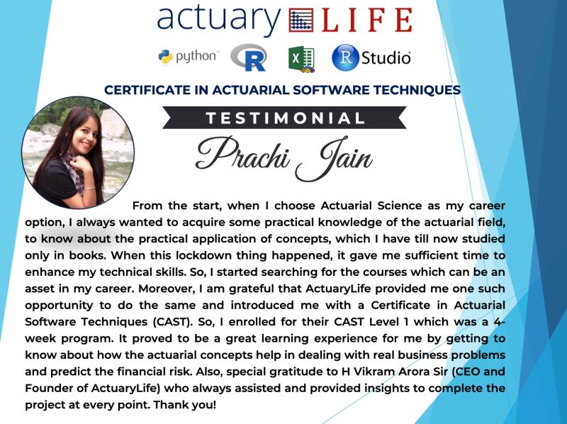 Prachi Jain on LinkedIn: #actuarylife Prachi Jain on LinkedIn: #actuarylife