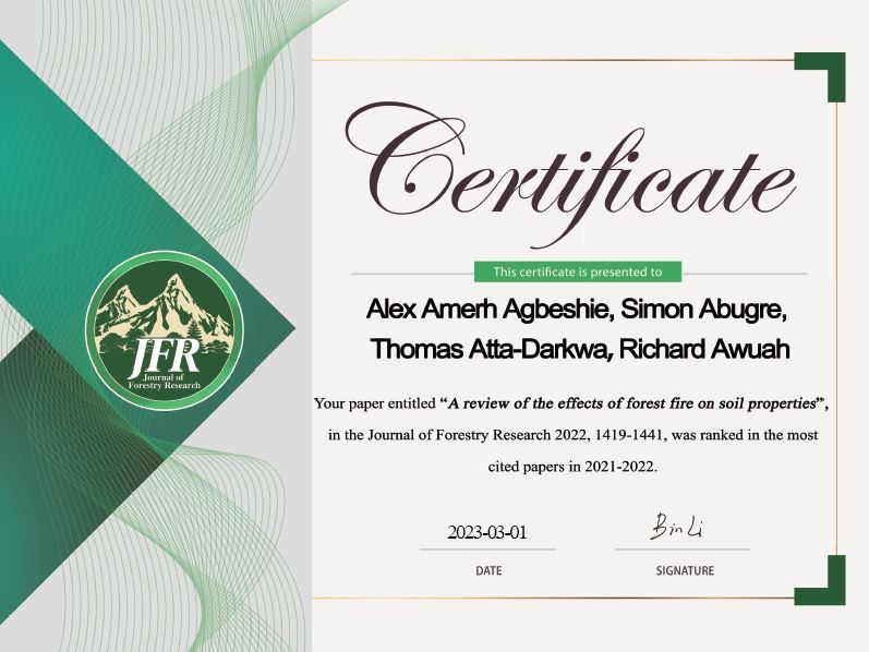 Richard Awuah on LinkedIn: #research #society #forestry #fires Richard Awuah on LinkedIn: #research #society #forestry #fires