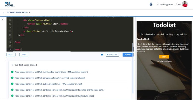 Mohammad Zaid on LinkedIn: #30daysofcode #ccbp #nxtwave #html #css # ... Mohammad Zaid on LinkedIn: #30daysofcode #ccbp #nxtwave #html #css # ...