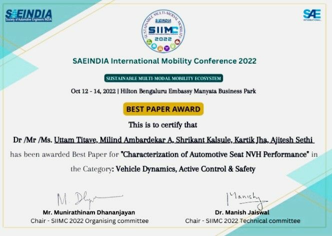 Kartik Kant Jha on LinkedIn: #saeindia #tatatechnologies #tatamotors Kartik Kant Jha on LinkedIn: #saeindia #tatatechnologies #tatamotors