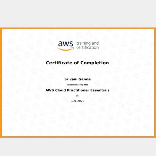 Srivani Gande on LinkedIn: #cloud #aws Srivani Gande on LinkedIn: #cloud #aws