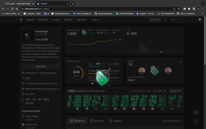 Anup Singh on LinkedIn: #leetcode #problemsolving #dsa #knightbadge ... Anup Singh on LinkedIn: #leetcode #problemsolving #dsa #knightbadge ...