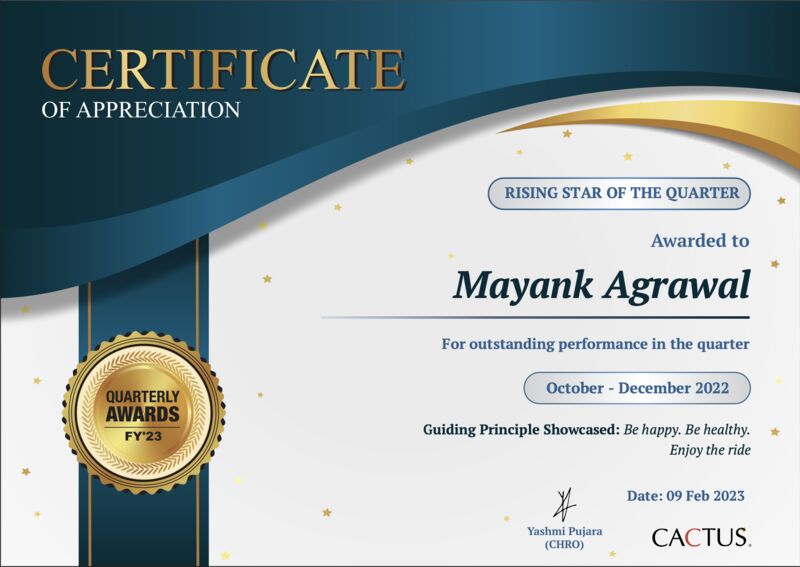 Mayank Agrawal on LinkedIn: Honoured to be presented with the Rising ... Mayank Agrawal on LinkedIn: Honoured to be presented with the Rising ...