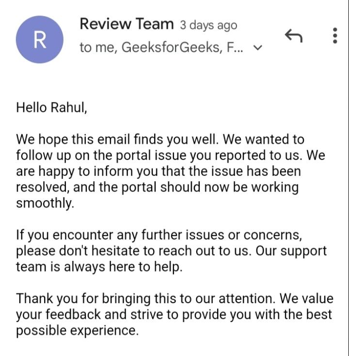 RAHUL CHAUHAN on LinkedIn: I reported one of the bugs that was in GfG ... RAHUL CHAUHAN on LinkedIn: I reported one of the bugs that was in GfG ...