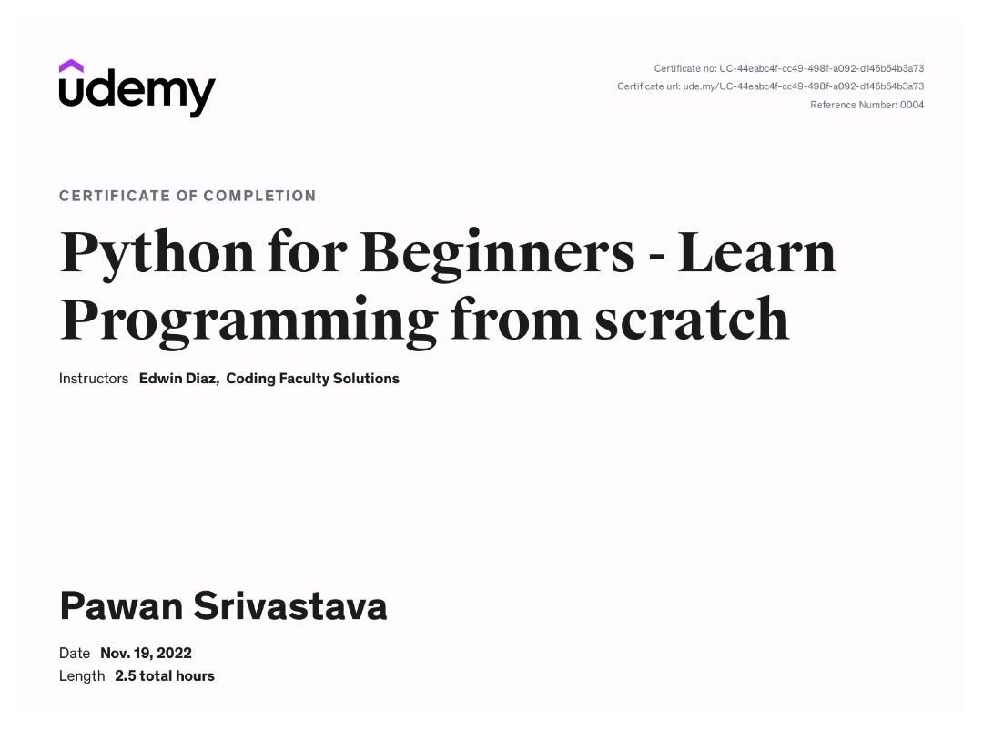 Pawan Srivastava on LinkedIn: #pythonprogramming Pawan Srivastava on LinkedIn: #pythonprogramming