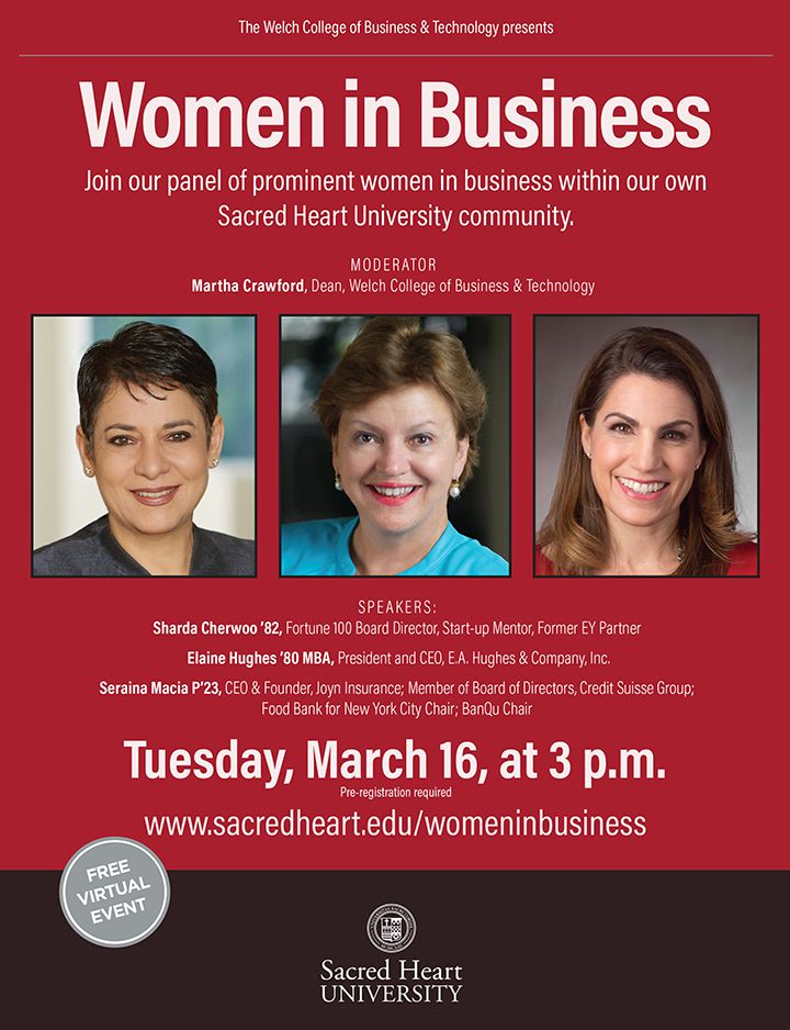Sacred Heart University Jack Welch College of Business & Technology on ... Sacred Heart University Jack Welch College of Business & Technology on ...