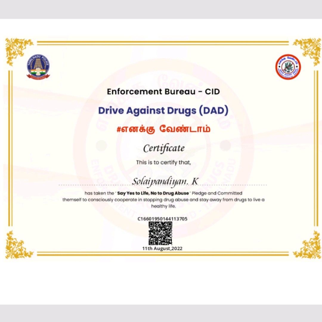 Solai Pandiyan. K posted on LinkedIn Solai Pandiyan. K posted on LinkedIn