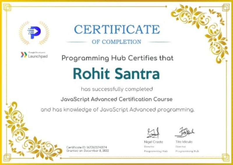 Rohit Santra on LinkedIn: #javascript #proframminghub Rohit Santra on LinkedIn: #javascript #proframminghub