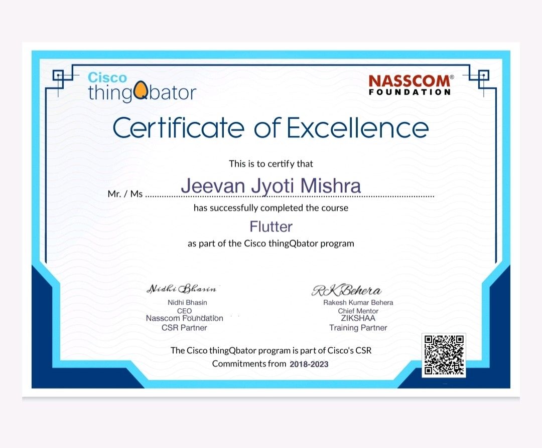 JEEVAN JYOTI MISHRA on LinkedIn: #flutter #nasscom #flutterdevelopers # ... JEEVAN JYOTI MISHRA on LinkedIn: #flutter #nasscom #flutterdevelopers # ...