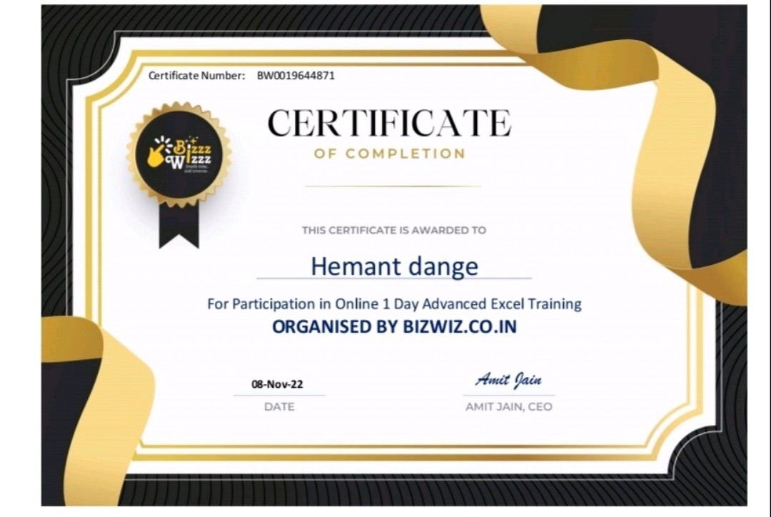 Hemant dange on LinkedIn: #excel #skills #training Hemant dange on LinkedIn: #excel #skills #training