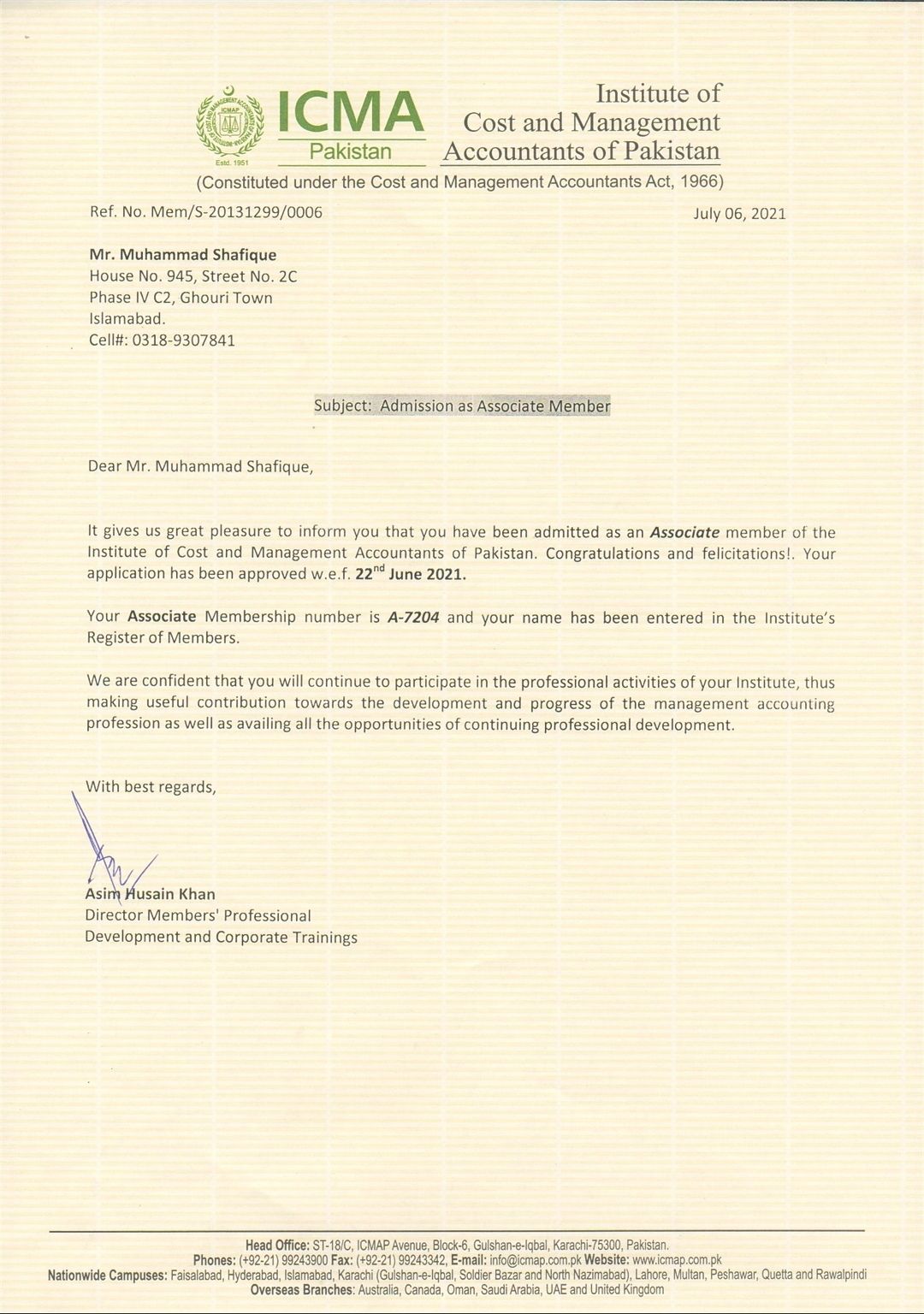 Muhammad Shafique - ACMA, SOCPA, ACCA (Finalist) on LinkedIn ... Muhammad Shafique - ACMA, SOCPA, ACCA (Finalist) on LinkedIn ...