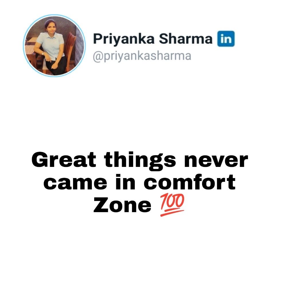 Priyanka Sharma on LinkedIn: 💯 Priyanka Sharma on LinkedIn: 💯