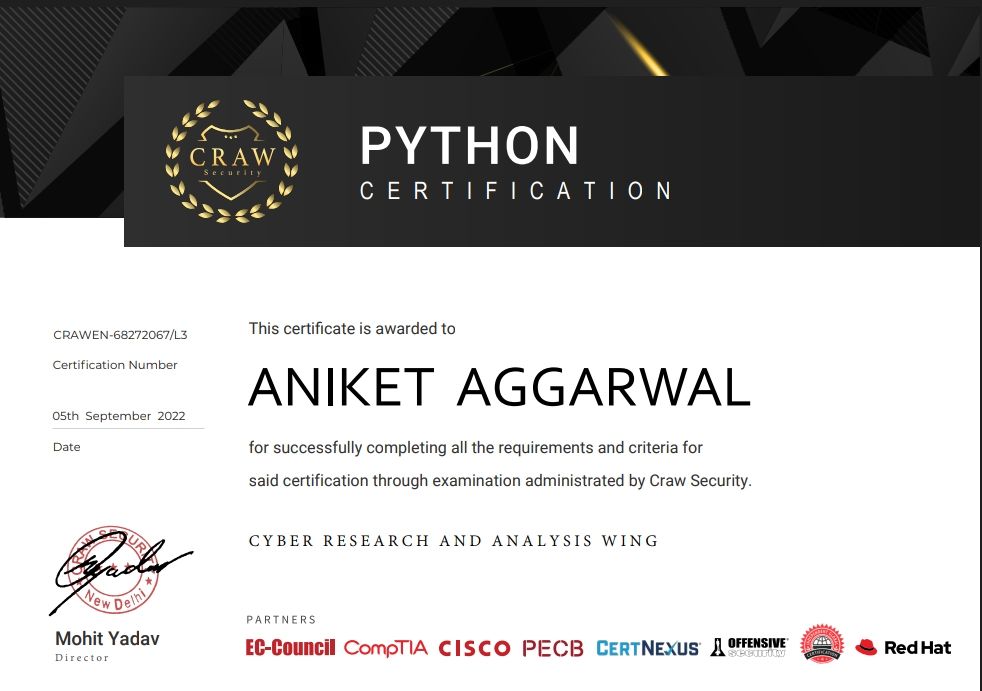 Aniket Aggarwal on LinkedIn: #thankyou #cybersecurity # ... Aniket Aggarwal on LinkedIn: #thankyou #cybersecurity # ...