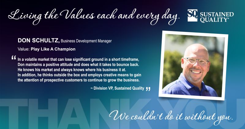 Sustained Quality on LinkedIn: This week’s “Value Spotlight” celebrates ... Sustained Quality on LinkedIn: This week’s “Value Spotlight” celebrates ...