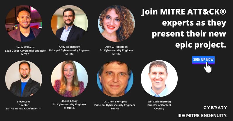 MITRE Engenuity on LinkedIn: Join MITRE ATT&CK® experts as they proudly ... MITRE Engenuity on LinkedIn: Join MITRE ATT&CK® experts as they proudly ...