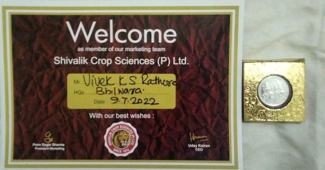 Vivek Rathore on LinkedIn: Thank you Shivalik Crop Sciences P Limited ... Vivek Rathore on LinkedIn: Thank you Shivalik Crop Sciences P Limited ...