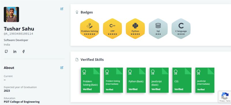 Tushar Sahu on LinkedIn: #thankyou #hackerrank #problemsolving Tushar Sahu on LinkedIn: #thankyou #hackerrank #problemsolving