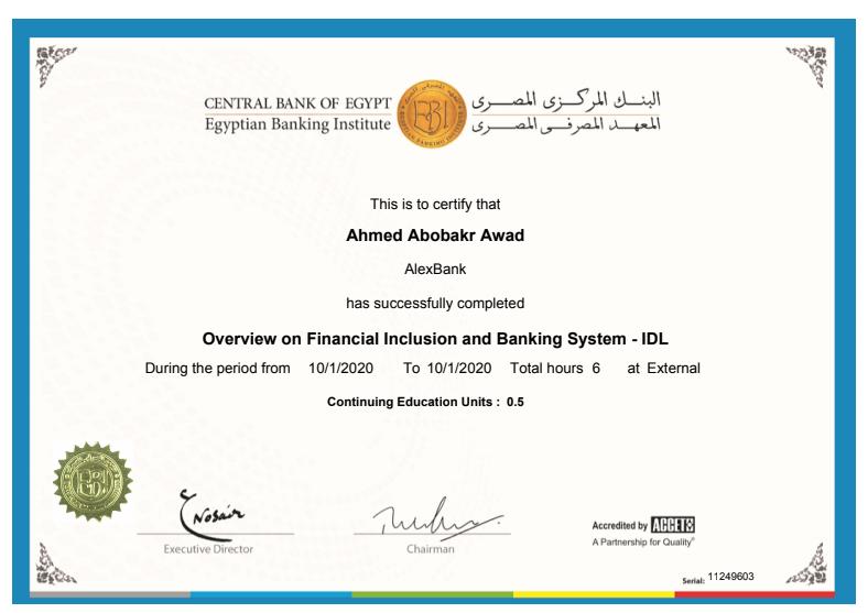 Ahmed Abobakr on LinkedIn: New Achievement... Ahmed Abobakr on LinkedIn: New Achievement...