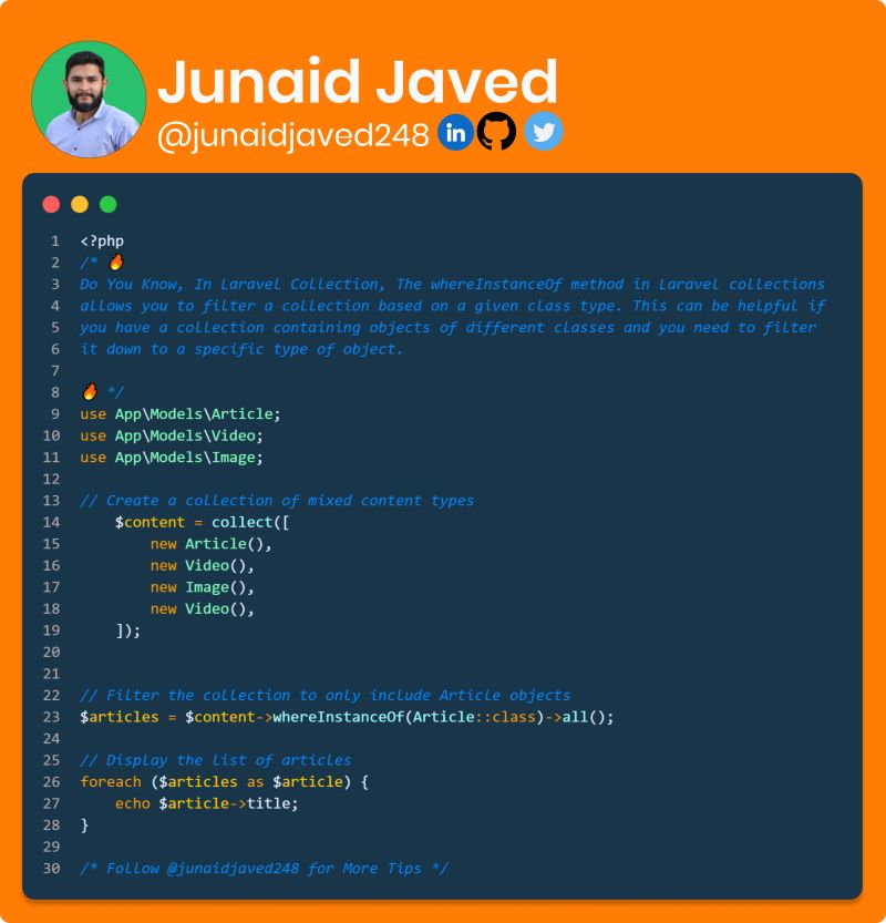 Junaid Javed 🇵🇰 on LinkedIn: #phptip #php #php8 #laravel9 #laravelx # ... Junaid Javed 🇵🇰 on LinkedIn: #phptip #php #php8 #laravel9 #laravelx # ...