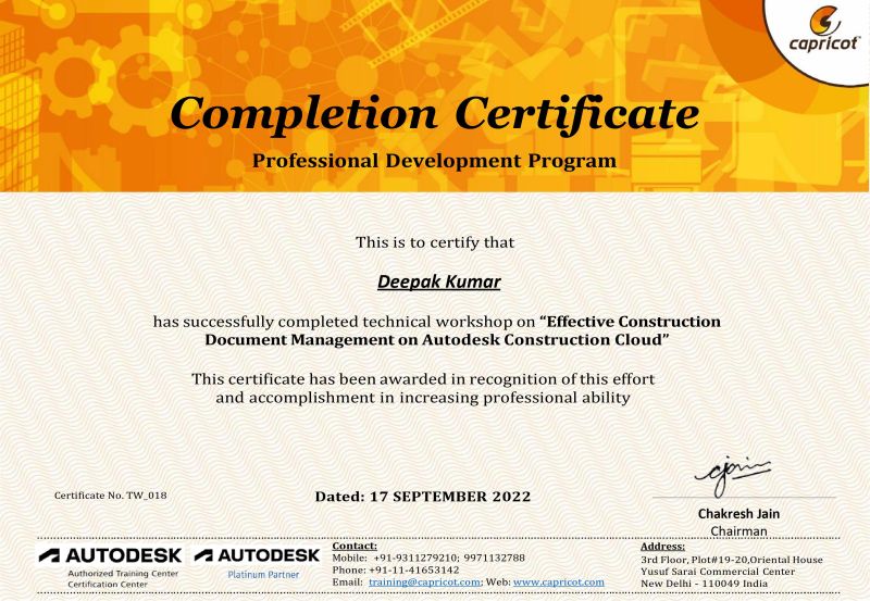 DEEPAK KUMAR on LinkedIn: #certificate #professionals DEEPAK KUMAR on LinkedIn: #certificate #professionals