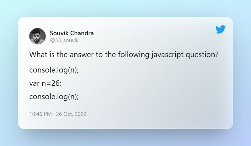 Souvik Chandra on LinkedIn: #javascript #interviewquestions #frontend # ... Souvik Chandra on LinkedIn: #javascript #interviewquestions #frontend # ...