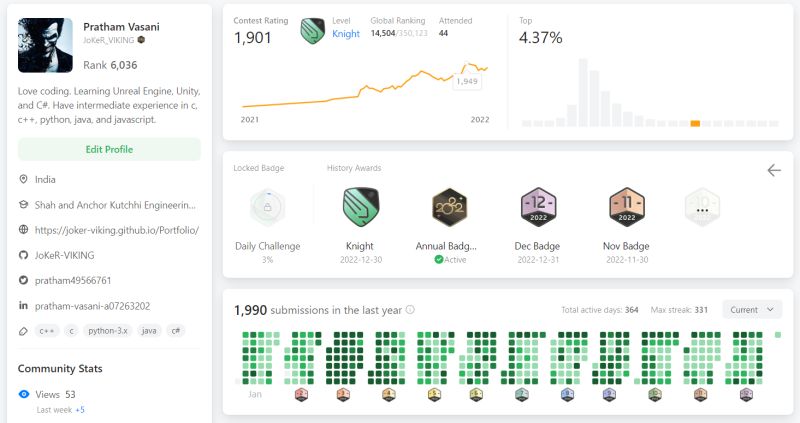 Pratham Vasani on LinkedIn: #leetcode #commitment #consistency # ... Pratham Vasani on LinkedIn: #leetcode #commitment #consistency # ...