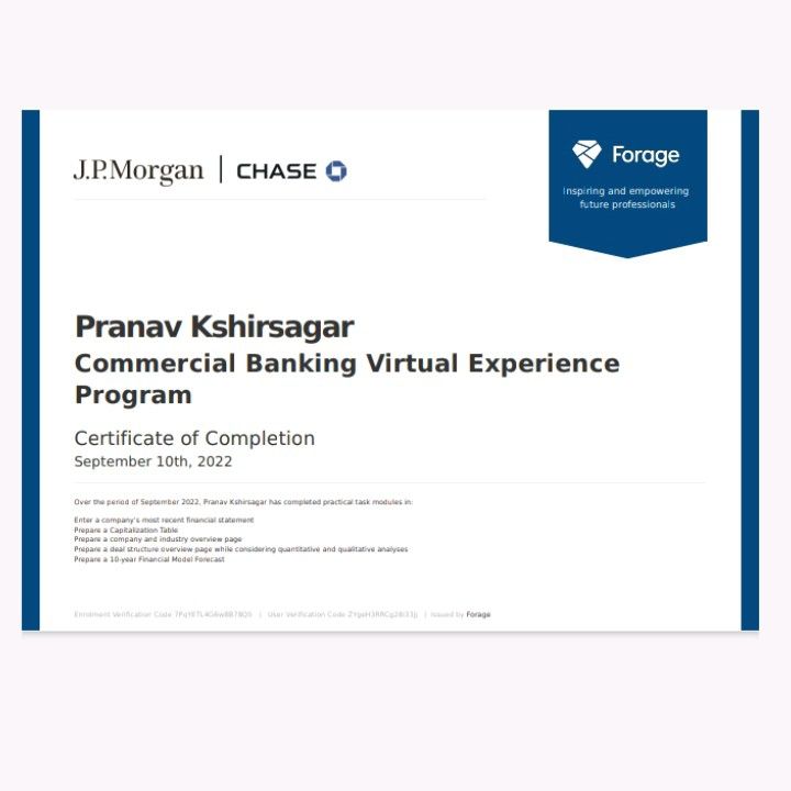 Pranav Kshirsagar on LinkedIn: Hii folks. Delighted to share that I ... Pranav Kshirsagar on LinkedIn: Hii folks. Delighted to share that I ...