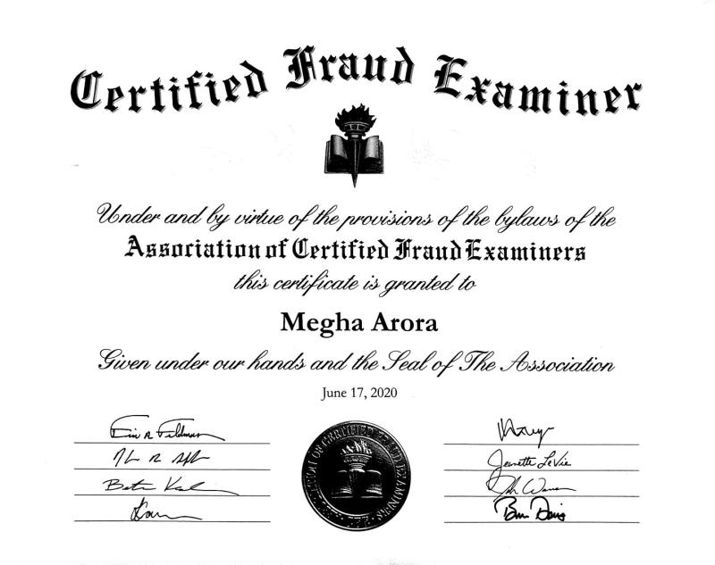 CA Megha Arora on LinkedIn: Successfully graduated being a CFE holder ... CA Megha Arora on LinkedIn: Successfully graduated being a CFE holder ...