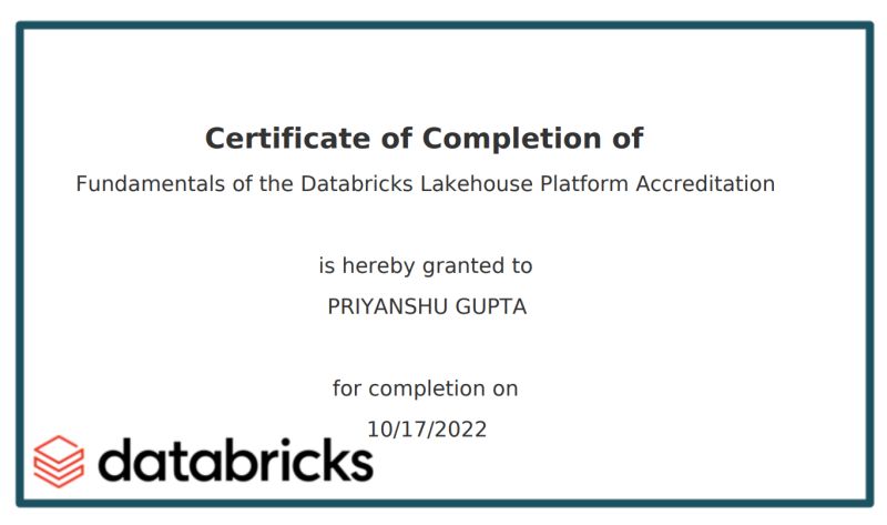 Priyanshu Gupta on LinkedIn: #databricks #lakehouse #deltalake Priyanshu Gupta on LinkedIn: #databricks #lakehouse #deltalake