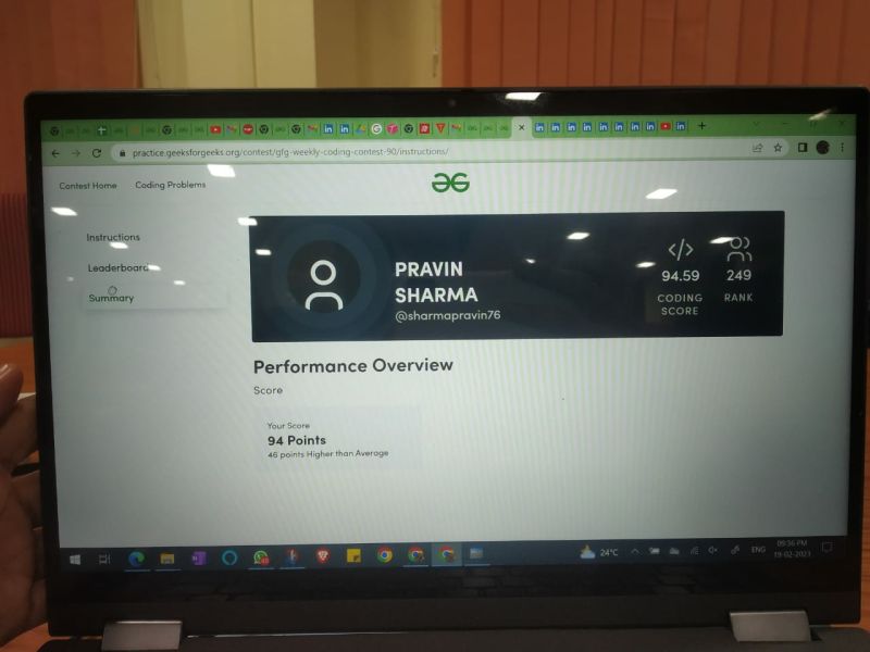 Pravin Sharma on LinkedIn: #geeksforgeeks #codingcontest # ... Pravin Sharma on LinkedIn: #geeksforgeeks #codingcontest # ...