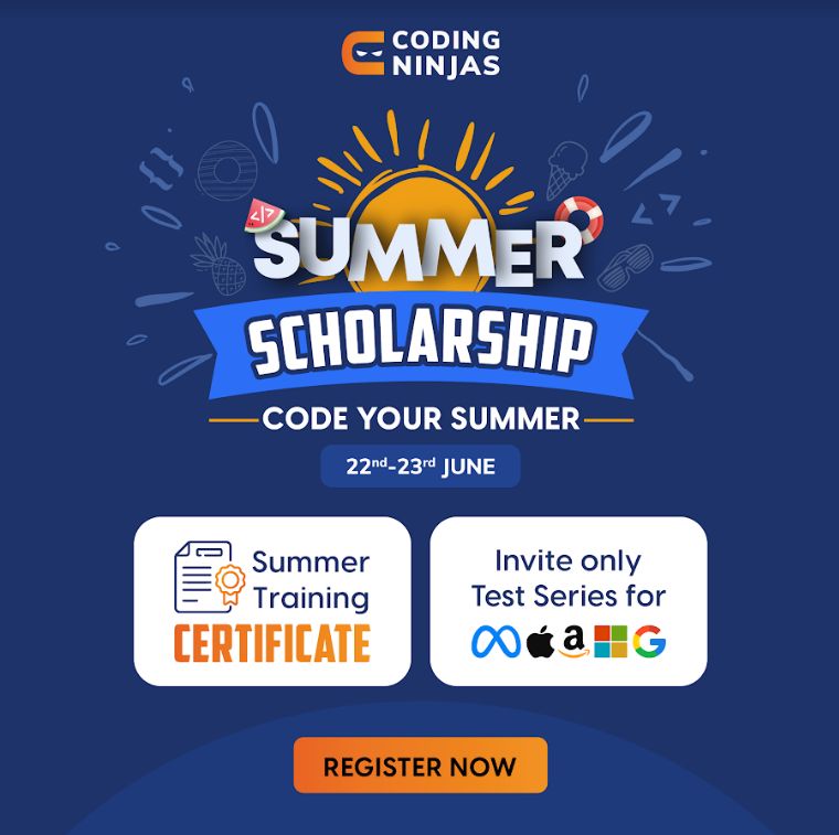 Sai Anirudh K. on LinkedIn: #codingninjas #scholarshiptest #coding Sai Anirudh K. on LinkedIn: #codingninjas #scholarshiptest #coding