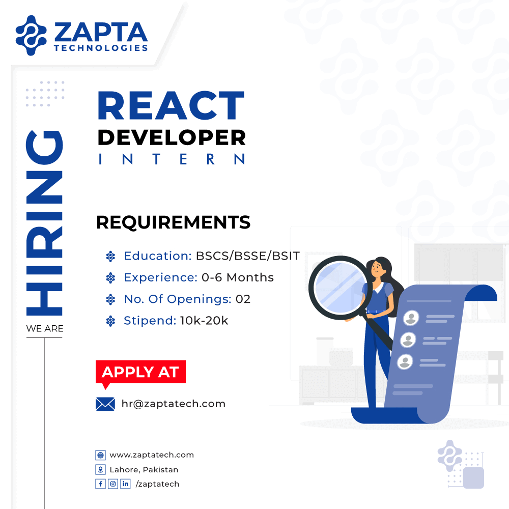 Muhammad Abdul Rehman on LinkedIn: #hiring #react #reactjs # ... Muhammad Abdul Rehman on LinkedIn: #hiring #react #reactjs # ...