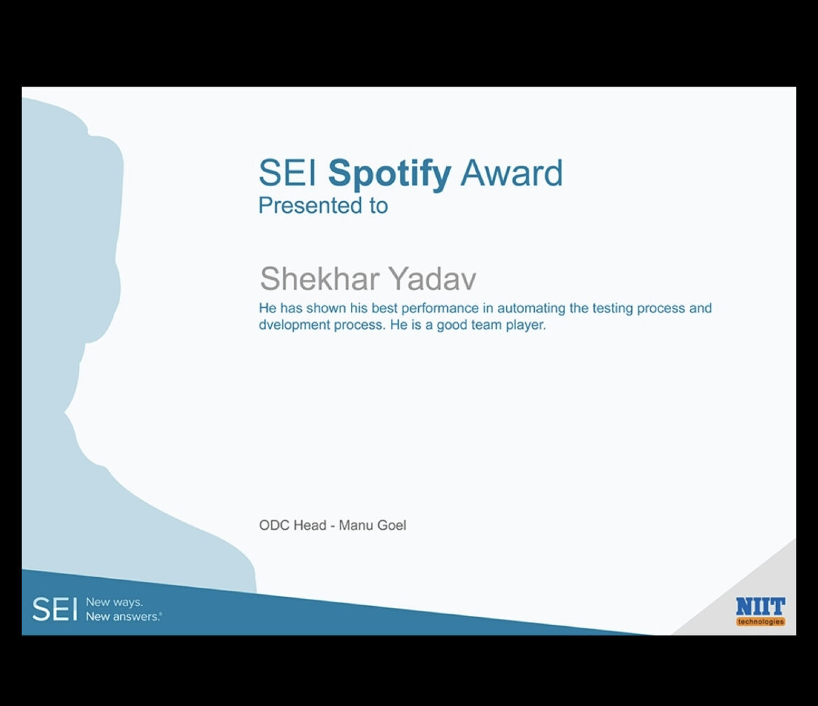 Shekhar Yadav on LinkedIn: #spotify #awardsforexcellence Shekhar Yadav on LinkedIn: #spotify #awardsforexcellence