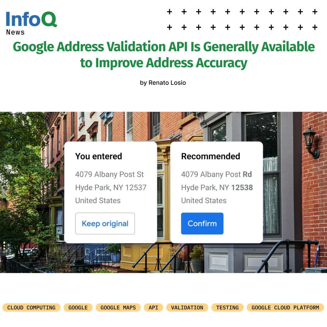 InfoQ on LinkedIn: #infoq #google #googlemaps #api #cloudcomputing InfoQ on LinkedIn: #infoq #google #googlemaps #api #cloudcomputing