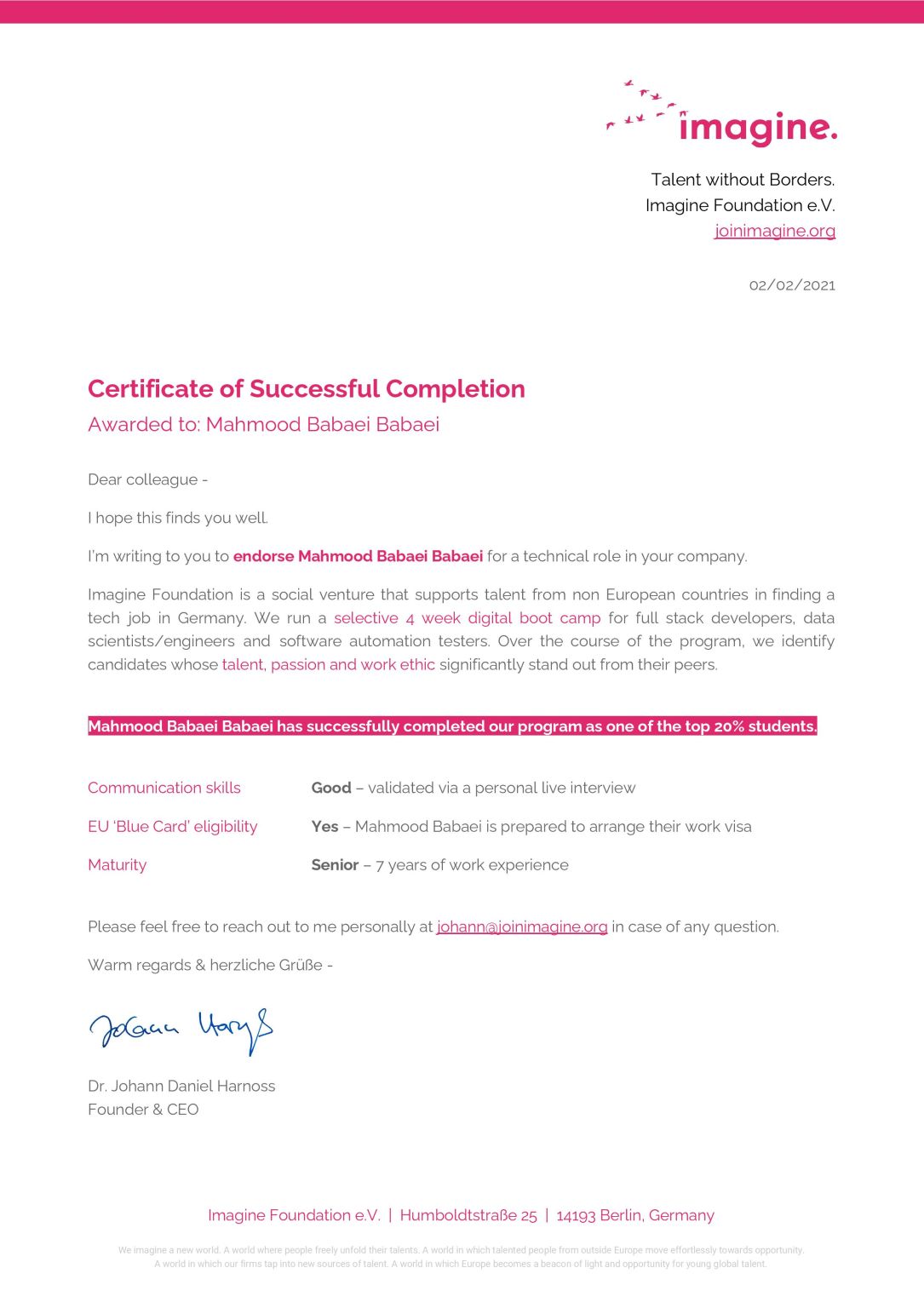 Mahmood Babaei on LinkedIn: #thankyou Mahmood Babaei on LinkedIn: #thankyou