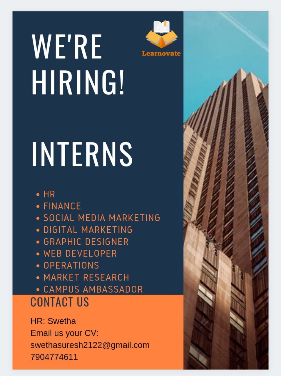 Swetha Suresh on LinkedIn: #paidinternship Swetha Suresh on LinkedIn: #paidinternship
