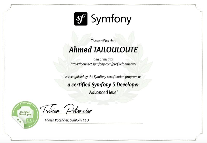 Ahmed TAILOULOUTE on LinkedIn: #symfony | 33 comments Ahmed TAILOULOUTE on LinkedIn: #symfony | 33 comments
