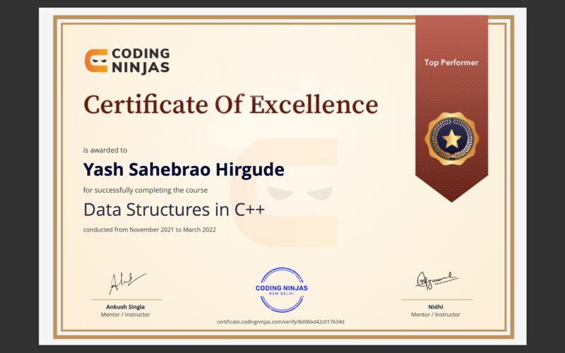 Yash Hirgude on LinkedIn: #codingninjas #codingninjas #coding #dsa # ... Yash Hirgude on LinkedIn: #codingninjas #codingninjas #coding #dsa # ...